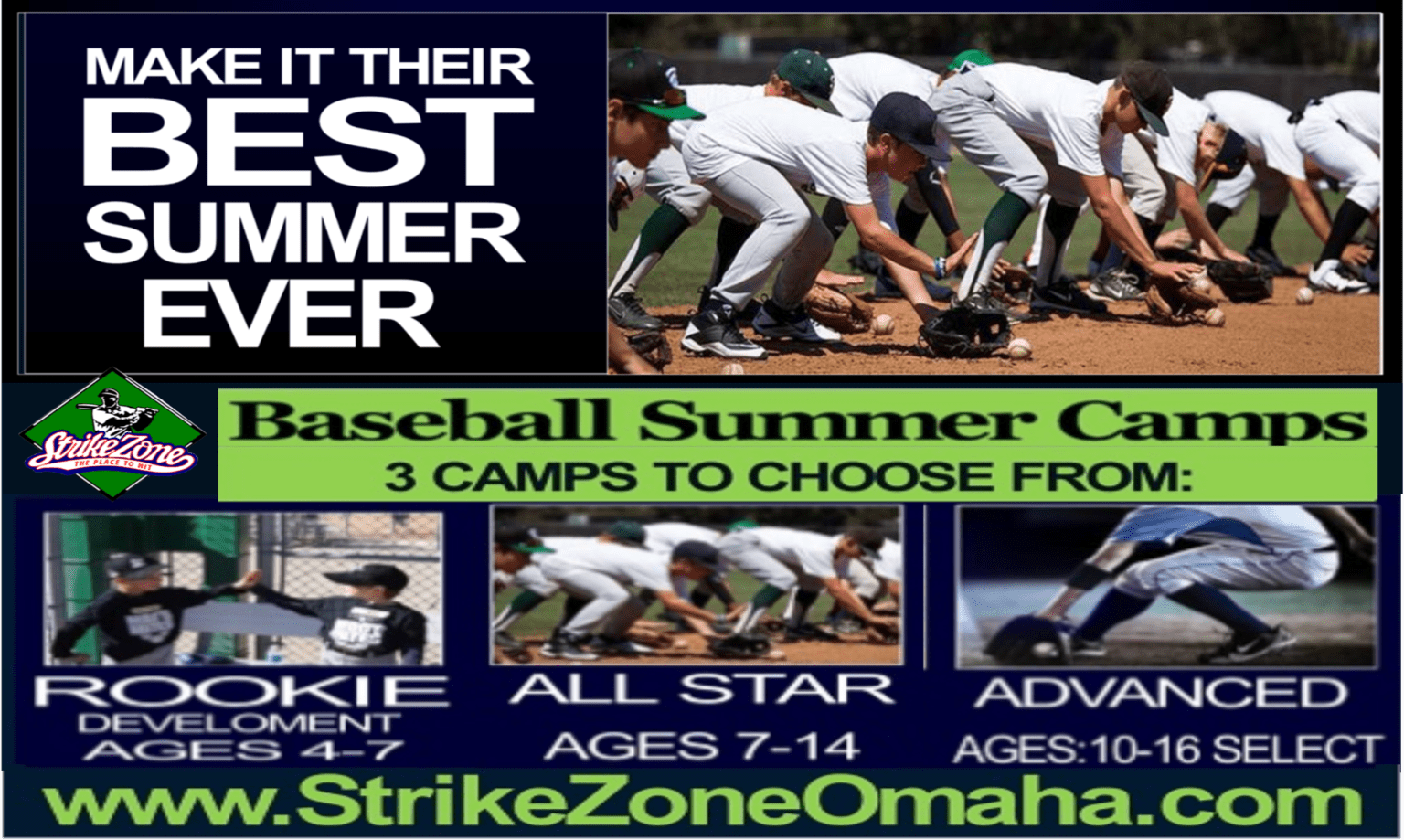 Baseball Summer Camps For All Ages & Skills | Strike Zone Baseball ...