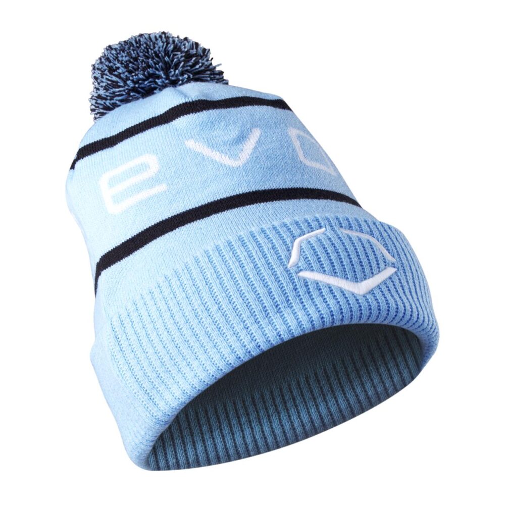 EVOSHIELD VICTORY BLUE POM POM BEANIE HAT | Strike Zone Academy - 30 ...